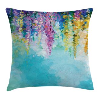 Generic Sofakissenh&uuml;llen Abstrakte Efeu-Blumenmotive, Romantische Fr&uuml;hlingslandschaft, Naturmotiv Pillow Cases Dekorative Cushion Covers Fashion Zierkissenbez