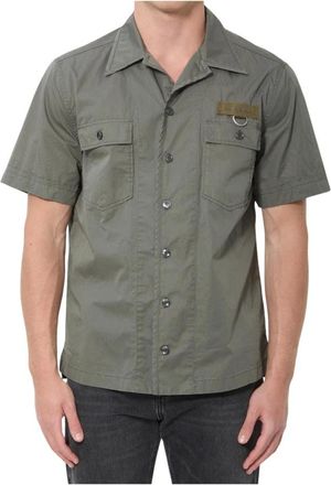 Dolce & Gabbana Homme, Chemises, Vert, Taille: M Chemise &agrave; poche badge