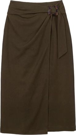 ottod'Ame Femme, Jupes, Vert, Taille: 36 FR Jupe Midi