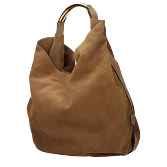 Moschino Suede Shoulder Bag - Brown