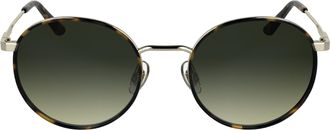 Calvin Klein Unisex Adult Sunglasses CK25101S - Dark Havana with Gradient Khaki Lens