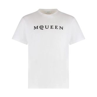 Alexander McQueen Klassisches Nero T-Shirt f&uuml;r Herren - - Tops - Herren - Wei&szlig; - XL