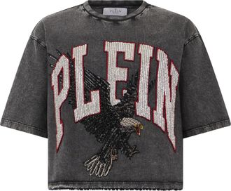 Philipp Plein T-Shirt Rundhalsausschnitt Ss Eagle