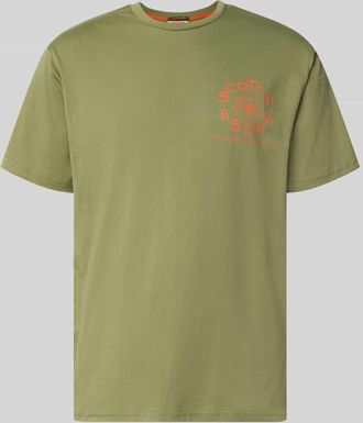 Scotch & Soda T-Shirt mit Label-Print und Rundhalsausschnitt