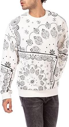 Red Bridge Sweat pour Homme avec col Rond Paisley Blanc XL