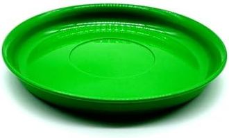 Kimmel Teller 14 cm Geschirr Camping Picknick Party Outdoor Mehrweggechirr - 100% recyclebar grün