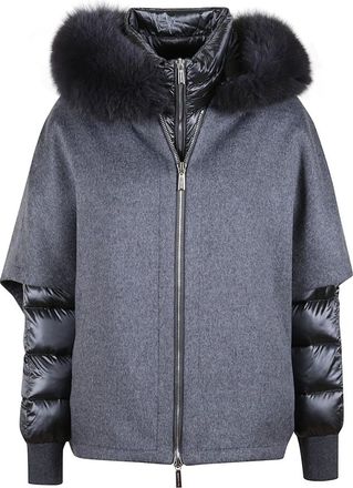 Moorer Femme, Vestes, Gris, Taille: 44 FR Winter Vestes