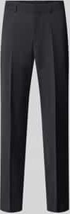 HUGO BOSS Regular Fit Business-Hose aus Wolle mit B&uuml;gelfalten