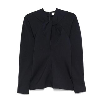 Victoria Beckham Bluse mit Twist-Detail - - Blouses & Shirts - Damen - Blau - S