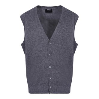 Dell'Oglio Herren, Strickwaren, Grau, 3XLGr&ouml;&szlig;e
