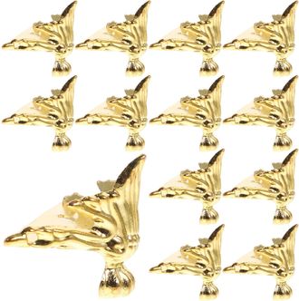 Hemobllo SAFIGLE 20 St&uuml;ck M&ouml;belbein und Eckenschutz aus Zinklegierung f&uuml;r Holzkisten mit Schrauben Dekorative Holzkistenbeine im Antikstil f&uuml;r Aufbewahrungsbox