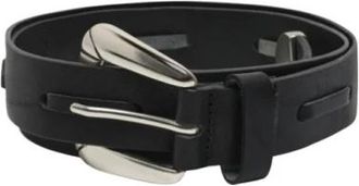 Won Hundred Homme, Accessoires, Noir, Taille: 95 CM Asheville Belt