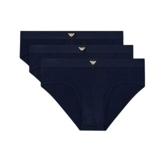 Emporio Armani Dreierpack Essential Logolabel Jersey Slips - - Underwear - Herren - Blau - 2XL