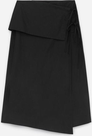 Arket Wickelrock Aus Popeline -Schwarz