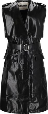 Jil Sander Femme, Manteaux, Noir, Taille: 38 FR Trench Classique pour Femmes