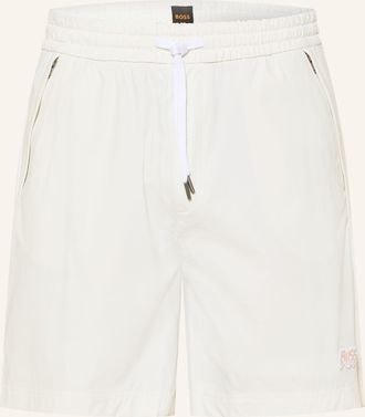 HUGO BOSS Shorts Fisher Im Jogging-Stil Relaxed Fit weiss
