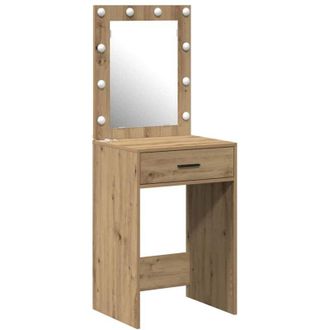 vidaXL Vidaxl - Coiffeuse ch&ecirc;ne artisanal 50 x 41 x 135 cm Bois ding&eacute;nierie