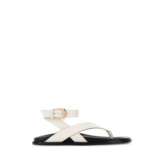 Stuart Weitzman Femme, Chaussures, Beige, Taille: 37 EU Marykate Thong Sandal