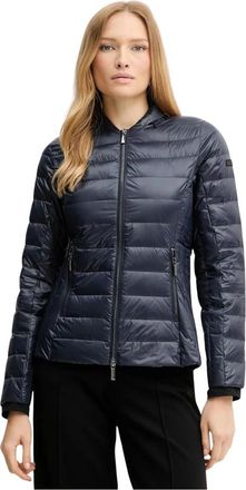 A|X Armani Exchange Doudoune Coupe Ajust&eacute;e en Nylon L&eacute;ger - Femme - Vestes - Bleu - Taille: 36 FR