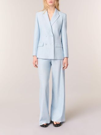 Maje Veste De Tailleur - Bleu - Taille 36 - Maje