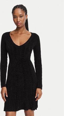 Guess Strickkleid W6BK31 Z1443 Schwarz Regular Fit