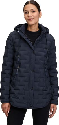 Betty Barclay Damen Steppjacke mit Abnehmbarer Kapuze Dunkelblau,36