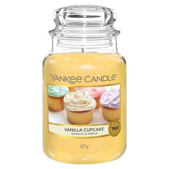 Yankee Candle Company Yankee Candle bougie parfum&eacute;e G&acirc;teau &agrave; la vanille | Format jarre | Bougie longue dur&eacute;e jusqu&agrave; 150 heures de combustion |Cadeaux de la f&ecirc;te des m&egrave;res