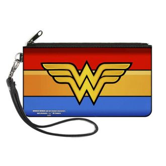Buckle Down Damen Zip Wallet Wonder Woman Small Geldbrse, Mehrfarbig, 17 cm x 9 cm