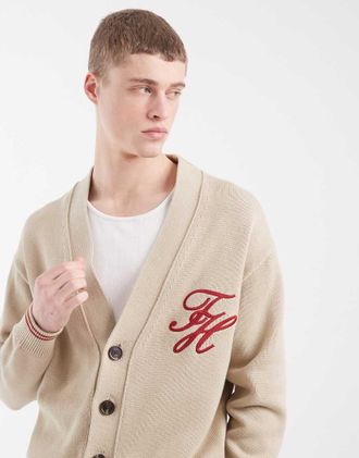 Tommy Hilfiger Gilet en maille &eacute;paisse - Beige-Neutre