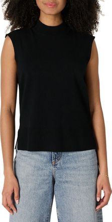 Amazon Essentials Damen-Pullover, Normale Passform, Flügelärmel, Stehkragen, Schwarz, Größe XS