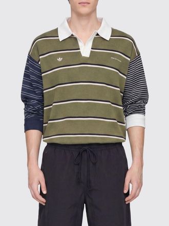 adidas Polo en maille &agrave; manches longues Song For The Mute x avec finitions contrastantes
