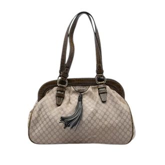 Celine Pre-owned Vintage Canvas Satchel - - Pre-owned - Damen - Beige - ONE SIZE