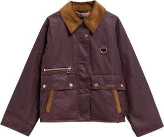Barbour Femme, Vestes, Violet, Taille: 42 FR Cottingham Waxed Jacket