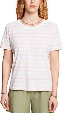 Esprit 063ee1k312 T-Shirt, pêche, S Femme