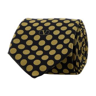 Valentino Garavani Homme, Accessoires, Multicolore, Taille: ONE Size Cravate en soie &agrave; pois