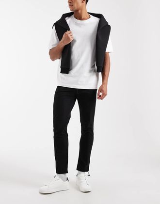 Capo Schmal geschnittene Hose aus hochwertigem Funktions-Nylon in Schwarz