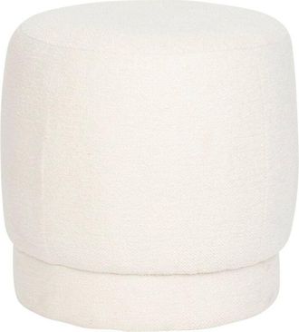 Atmosphera Atmosphera - Pouf bouclette Amea blanc D39cm cr&eacute;ateur dint&eacute;rieur