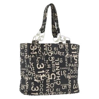 Chanel Pre-owned Canvas Tote Bag - - Pre-owned - Damen - Schwarzk - ONE SIZE