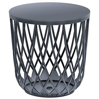 Prosperplast Gartenkorbst&auml;nder - dekorativer Beistelltisch UNIQUBO 55L, Abmessungen (mm) 447x447x450, Farbe Anthrazit
