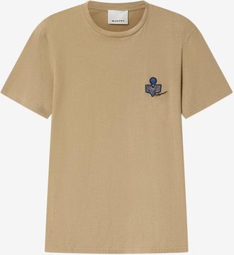 Isabel Marant T-shirt Tee Shirt Honore - Homme - Sable - Taillexs - Isabel Marant