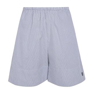 By Malene Birger Pantalon large &agrave; rayures - Femme - Shorts - Blanc - Taille: 36 FR