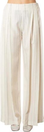 Semicouture Femme, Pantalons, Blanc, Taille: 38 FR Pantalone Adelina