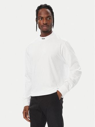 HUGO BOSS Longsleeve 50576916 Wei&szlig; Regular Fit