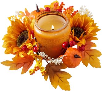 Generic Kerzenringe,Kerzenhalter Halter 7,5 cm Mitte,Kerzenkr&auml;nze - F&uuml;r K&uuml;che Halloween Thanksgiving Home Weihnachten Urlaub Hochzeit Tisch