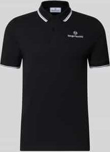 Sergio Tacchini Slim Fit Poloshirt mit Logo-Stitching Modell Reed