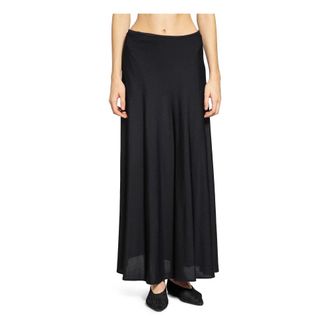 Jil Sander Femme, Jupes, Noir, Taille: 36 FR Fluid Viscose Skirt