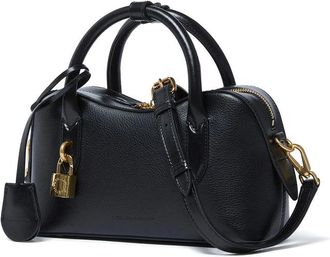 Stella McCartney Two-Way Zip with Padlock Detail Satchel - Black