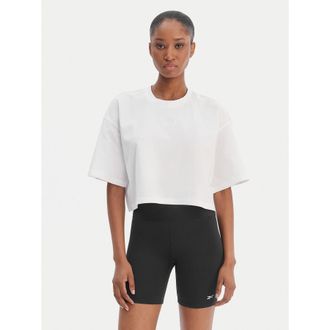 Reebok T-Shirt Reebok x Ewa Chodakowska RK25612CCW Wei&szlig; Relaxed Fit