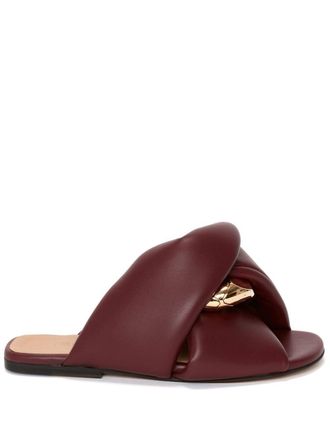 J.W.Anderson sandales Chain Twist en cuir artificiel - Rouge