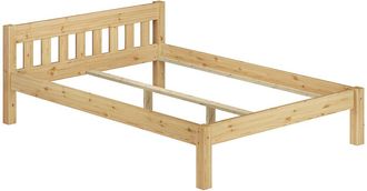 Erst-Holz Einzelbett Massivholzbett Kiefer Natur 120x200 Futonbett ohne Rollrost 60.38-12 oR